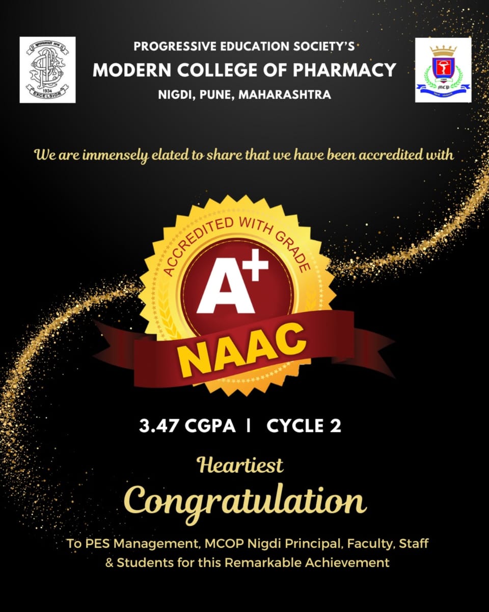 Modern College of Pharmacy Nigdi Pune - mcop.org.in